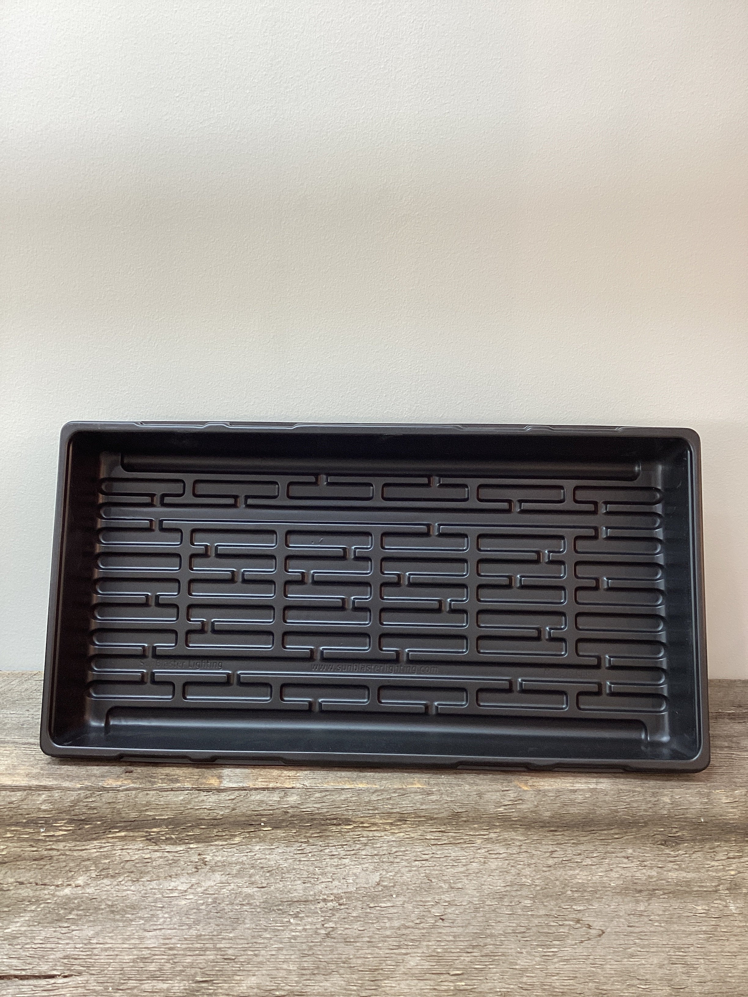 Black Double-Thick Plastic Tray 10"x20" | Lace and Leaves Studio